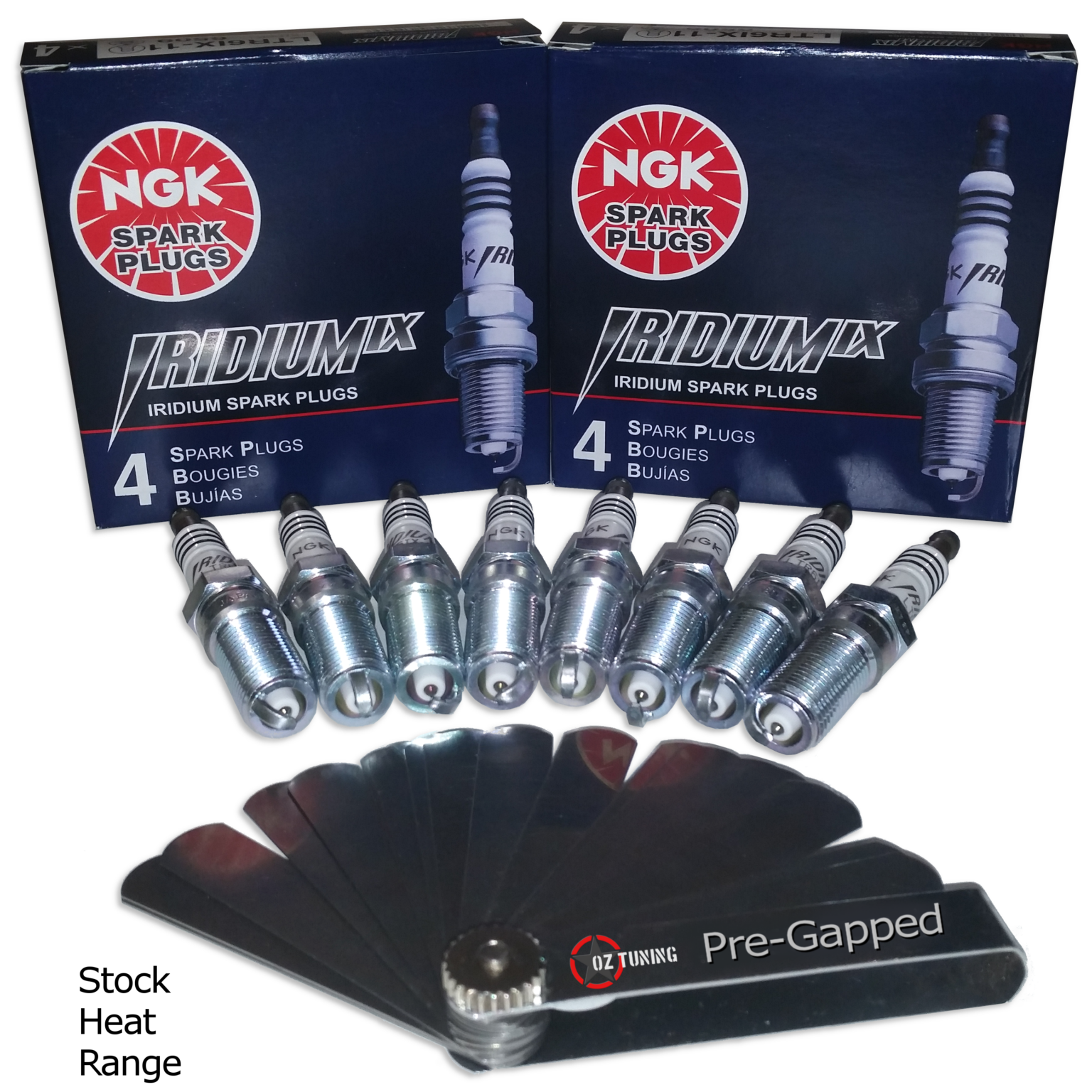 NGK IRIDIUM IX Spark Plugs 6509 (Pre-Gapped) - 2011-2020 F150/Mustang ...